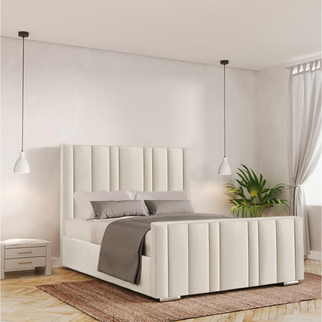 Badriya Upholstered Bed by Wayfair | ufurnish.com