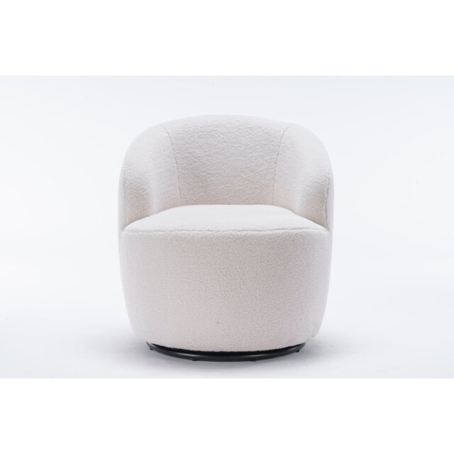 Small Swivel Armchair,upholstered Fabric Barrel Chair by Wayfair ...