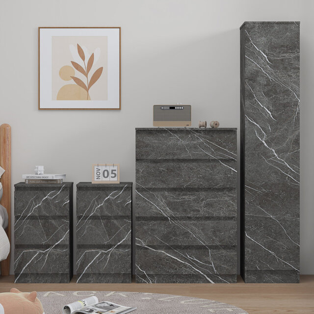 Deraz 4 Piece Bedroom Set by Wayfair | ufurnish.com