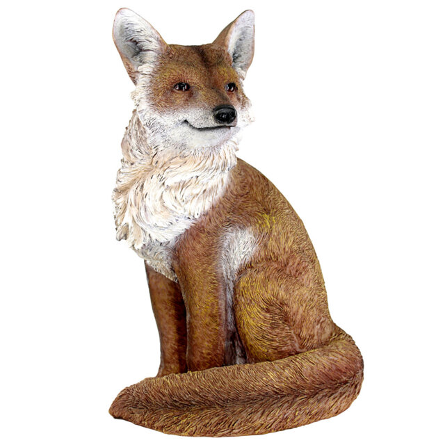 Fabian the Flamboyant Fox Garden Statue by Wayfair | ufurnish.com