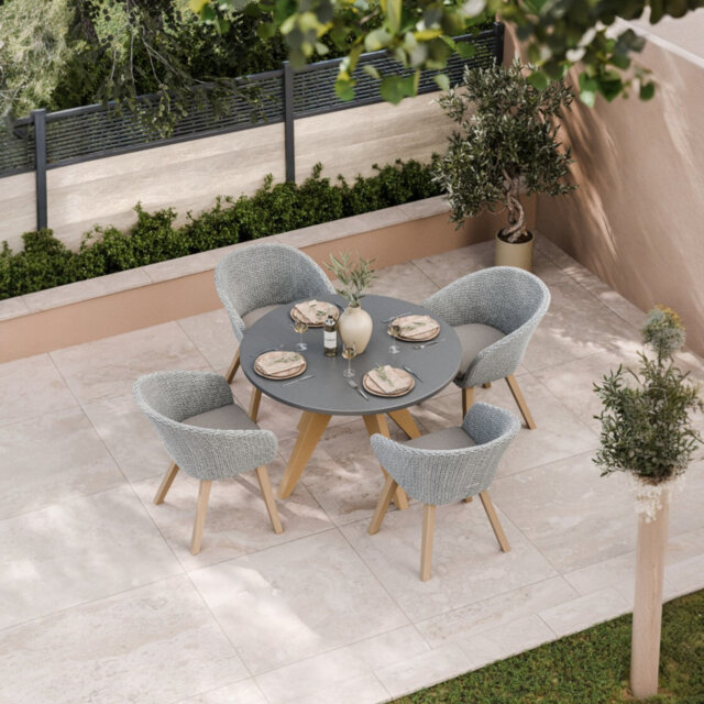 Round 5 - Piece 4 - Person 120Cm L Outdoor Dining Table Set by Wayfair ...