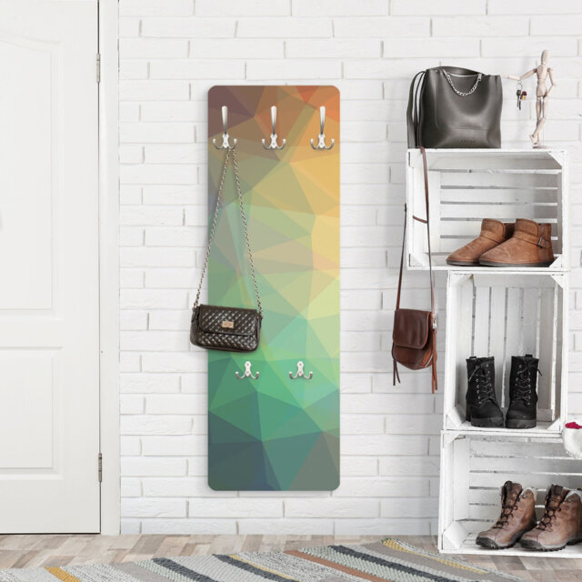 No.RY32 Triangular Wall Mounted Coat Rack by Wayfair | ufurnish.com