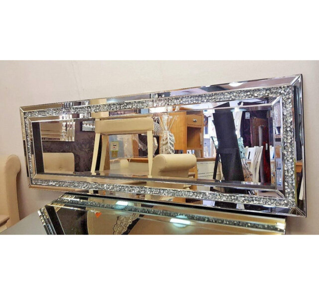 Fairmont Park New Diamond Crush Crystal Large Sparkly Silver Wall ...