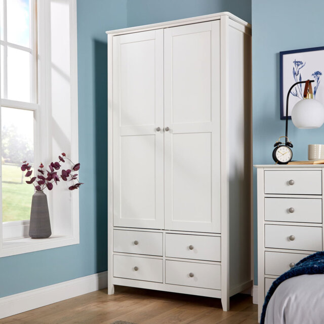 Citronelle 2 Door Manufactured Wood Wardrobe by Wayfair | ufurnish.com