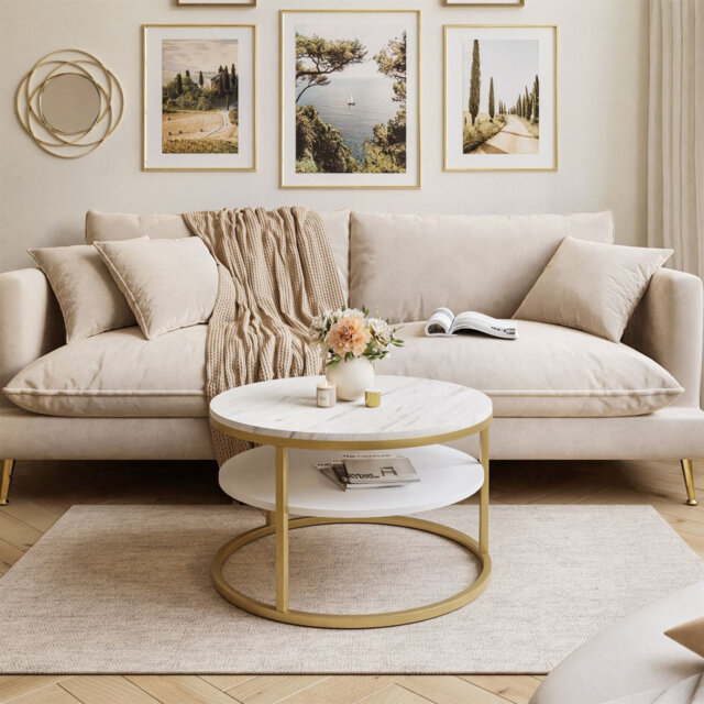 McLellen Frame Coffee Table with Storage by Wayfair | ufurnish.com