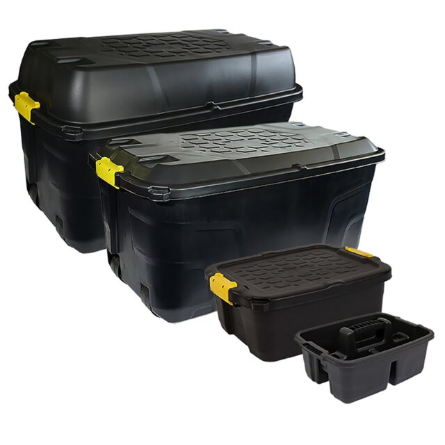 Strata 4 Piece Plastic Storage Boxes Set by Wayfair | ufurnish.com