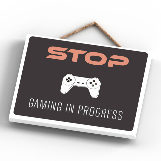 Stop Gaming in Progress Wall Décor by Wayfair | ufurnish.com
