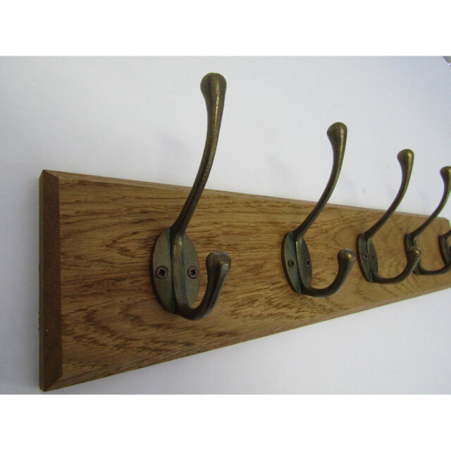 Myton Solid Wood 6 - Hook Wall Mounted Coat Rack by Wayfair | ufurnish.com