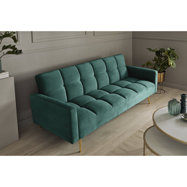 Shiflet 3 Seater Manual Reclining Velvet Sofa Bed by Wayfair | ufurnish.com