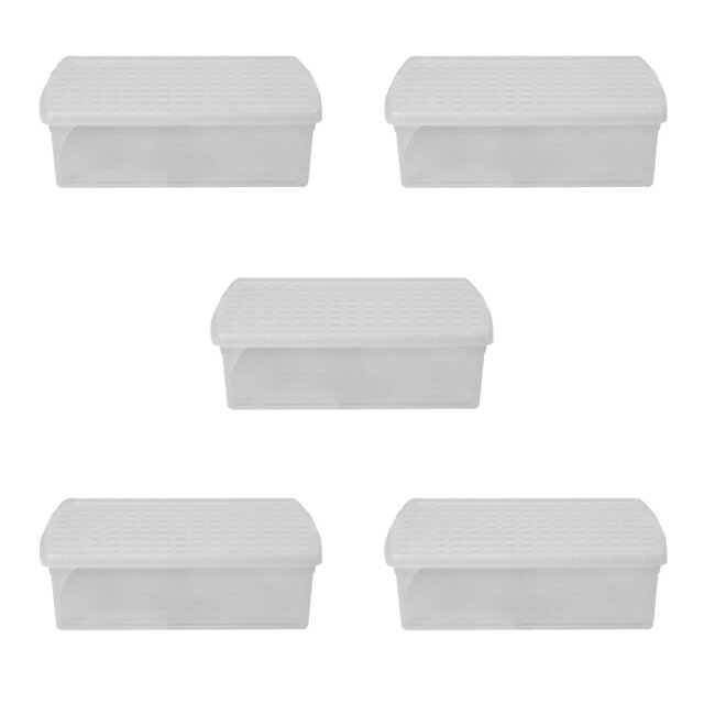 Wham Clip Rectangular Plastic Storage Boxes with Secure Clip Lock Lids ...