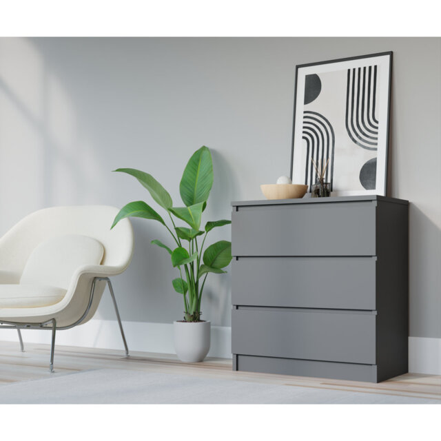 Demi 3 Drawer 70Cm W Chest of Drawers by Wayfair | ufurnish.com