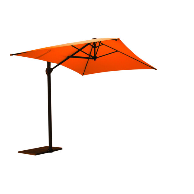 Art 137r Giada Side-pole Parasol 300x200, Aluminium Frame Graphite ...