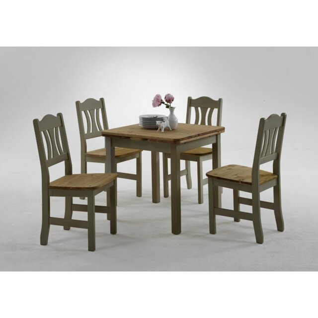 Southsea Extendable Pine Solid Wood Dining Table by Wayfair | ufurnish.com