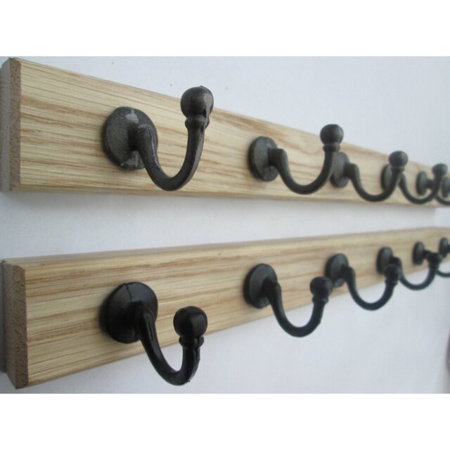 Solid Wood 6 - Hook Wall Mounted Coat Rack by Wayfair | ufurnish.com