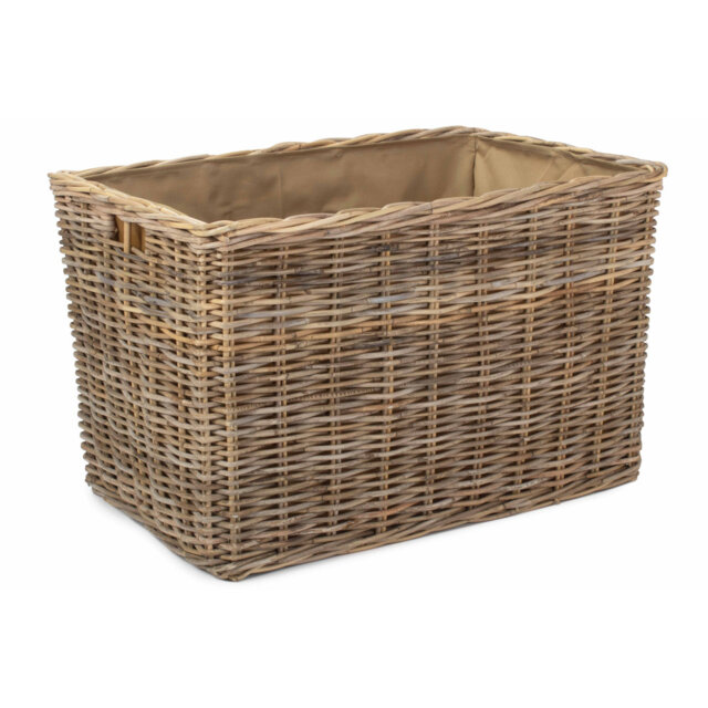 Rattan Under Bench Basket with Lining by Wayfair | ufurnish.com