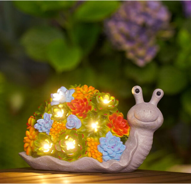 Snail Statue Solar Garden Ornaments by Wayfair | uFurnish.com