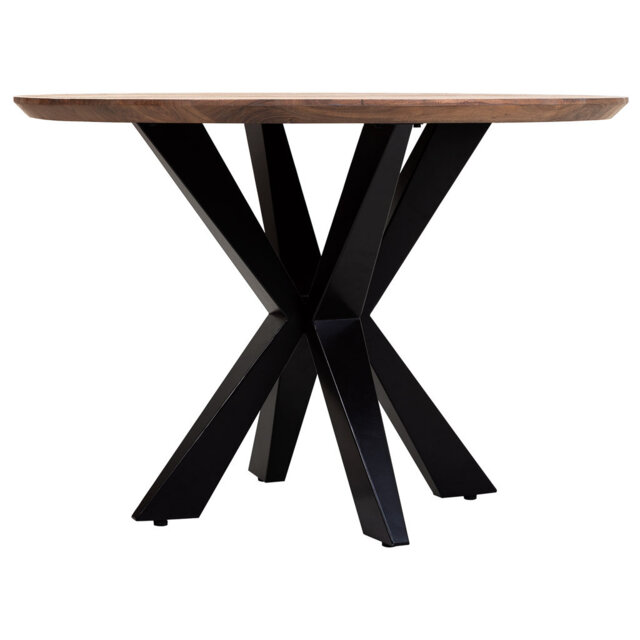 ROUND DINING TABLE SWISS EDGE ACACIA WOOD by Wayfair | ufurnish.com