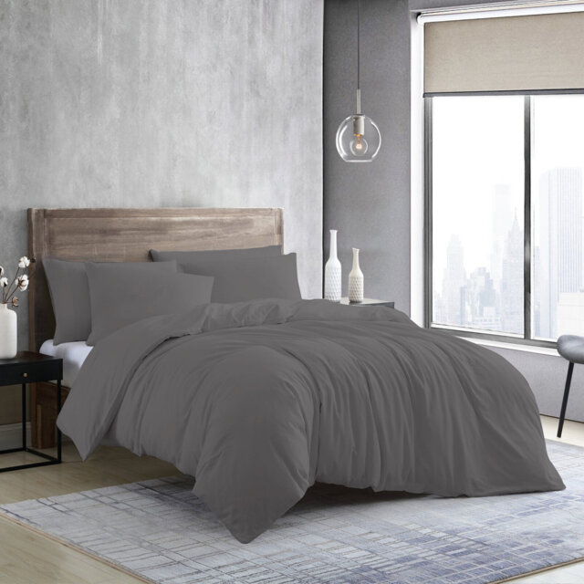 Edyson Microfiber 200 TC Reversible Duvet Cover Set by Wayfair ...