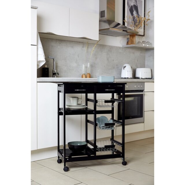 WENKO kitchen trolley Bon Appetit, kitchen shelf, Made of MDF by ...