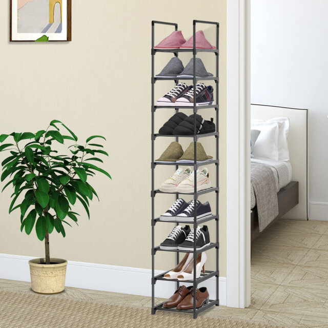 Ayleth 10 Pair Stackable Shoe Storage Rack by Wayfair | uFurnish.com