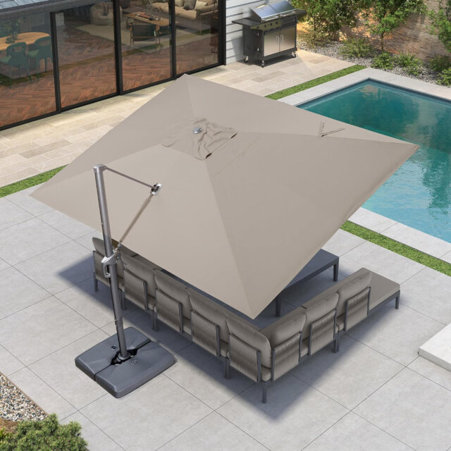 4m x 3m Rectangular Cantilever Parasol by Wayfair | uFurnish.com