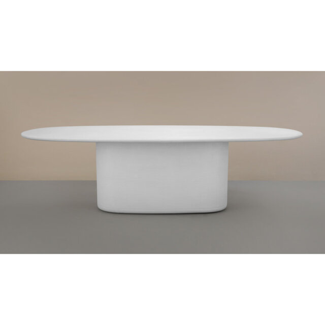Vaaraa Ivory Dining Table - Oval (210cm) by Wayfair | ufurnish.com