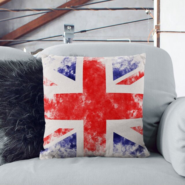 Union Jack British Flag Vol.1 Watercolour Scatter Cushion by Wayfair ...