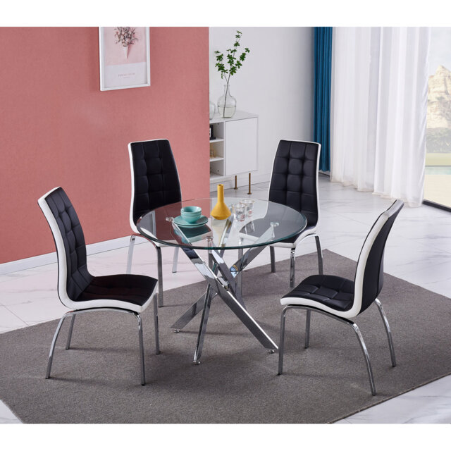 Nexus Dining Table with 4 Vienna Chairs by Wayfair | ufurnish.com