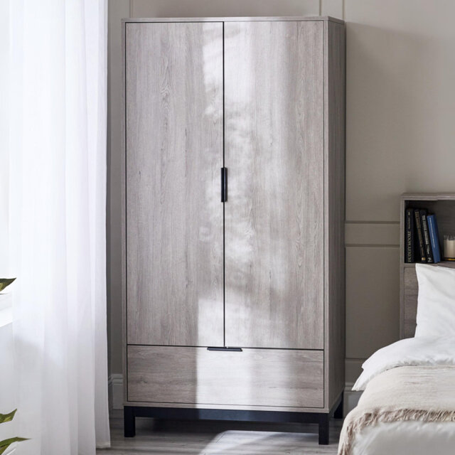 Yonkers 2 Door Sliding Wardrobe by Wayfair | ufurnish.com