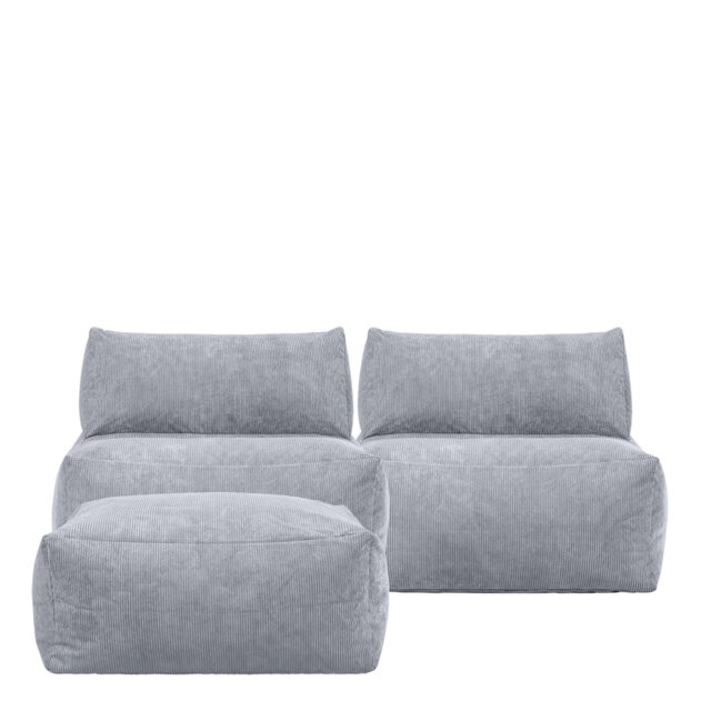 icon Tetra Fine Cord Modular Bean Bag Sofa Set, 3 pc by Wayfair ...