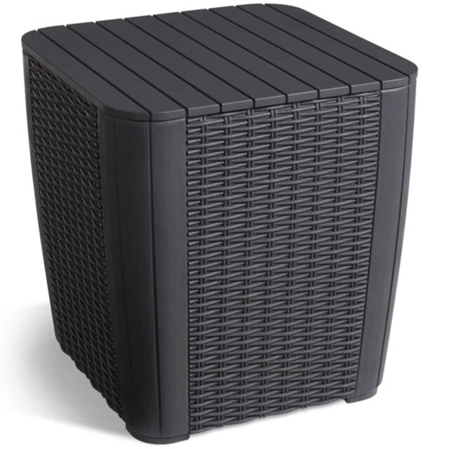 Keter Garden Side Table Luzon Graphite by Wayfair | ufurnish.com