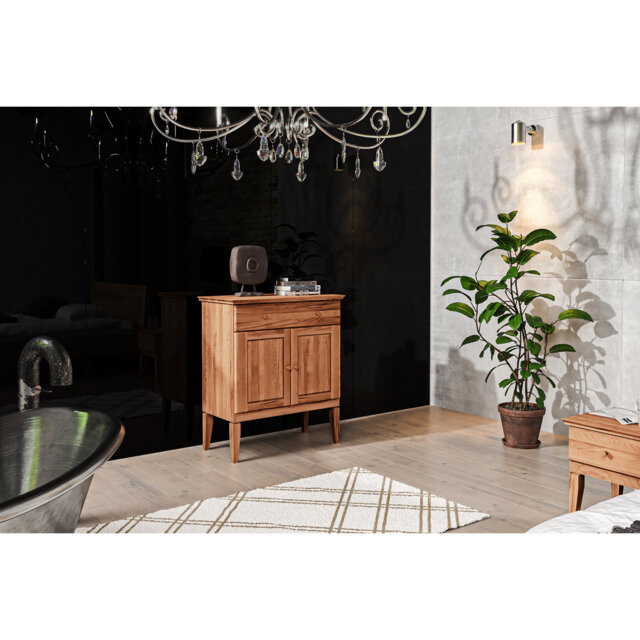 Letona 1 Drawer 87Cm W Solid Wood Combi Chest by Wayfair | ufurnish.com