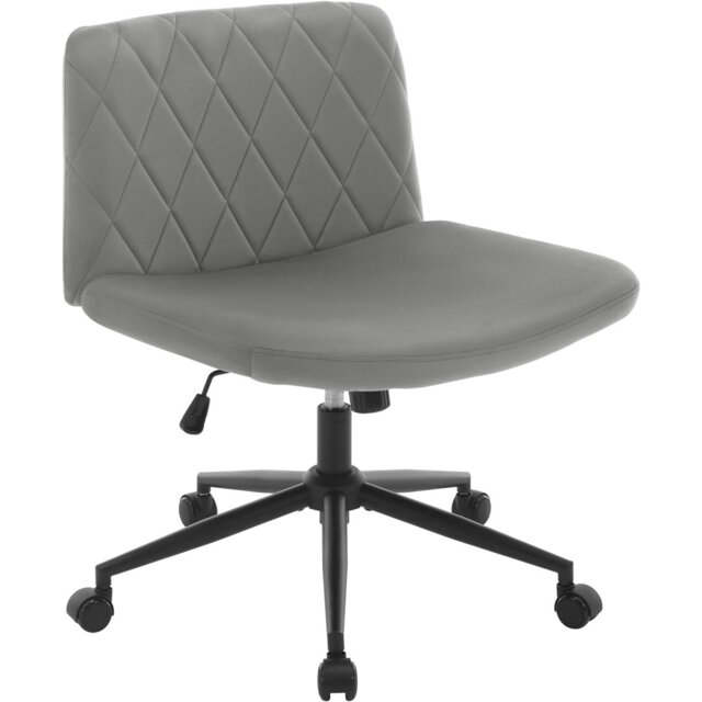 Office chair without armrests, desk chair with wide seat, height ...