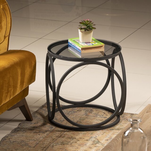 Montauk Glass Top Stainless Steel Frame Side Table by Wayfair ...