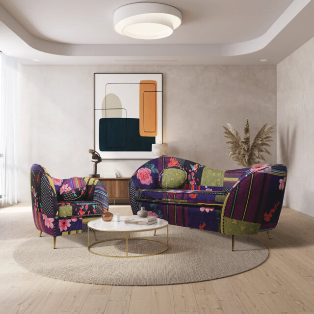 Patchwork 2 Piece Sofa Set by Wayfair | ufurnish.com