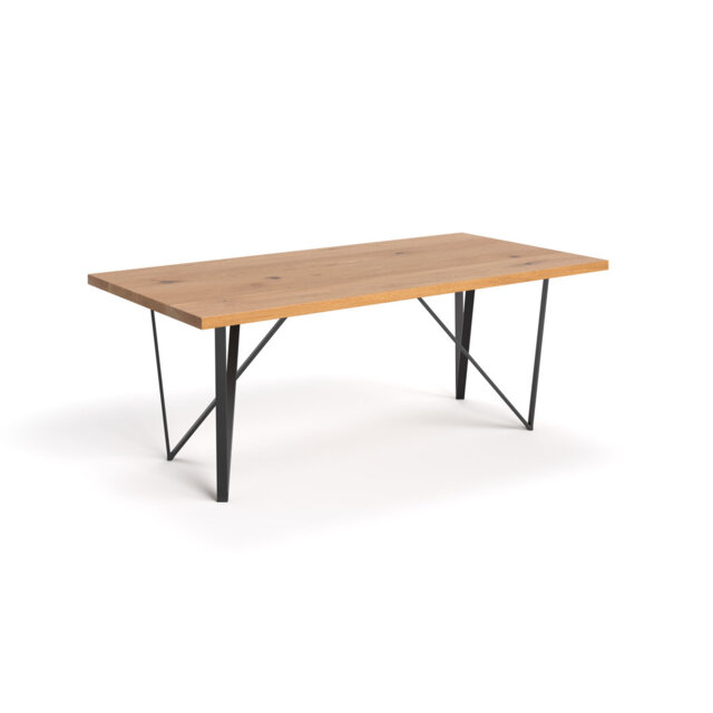 Luxurious premium dining table made of solid oak by Wayfair | ufurnish.com