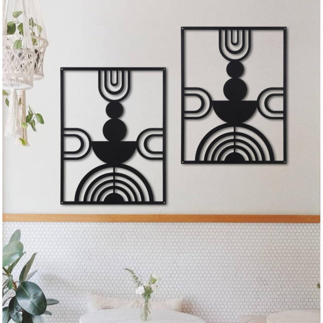 2 Wall Decor Set Metal by Wayfair | ufurnish.com