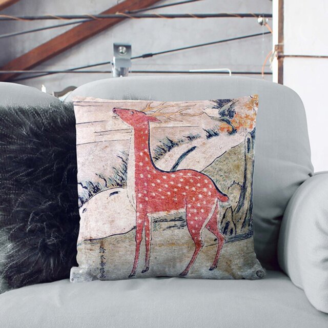 The Cry of the Stag by Harunobu Suzuki Cushion with Filling by Wayfair ...
