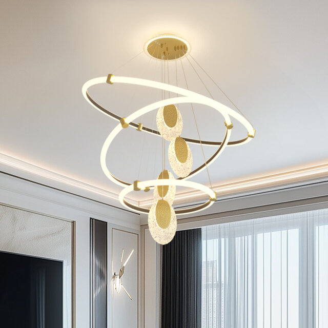 Aahil 3 - Light Unique/Statement Chandelier with Acrylic Accents by Wayfair | ufurnish.com