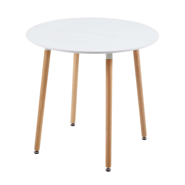80Cm Round Dining Table With Adjustable Foot Pad by Wayfair | ufurnish.com
