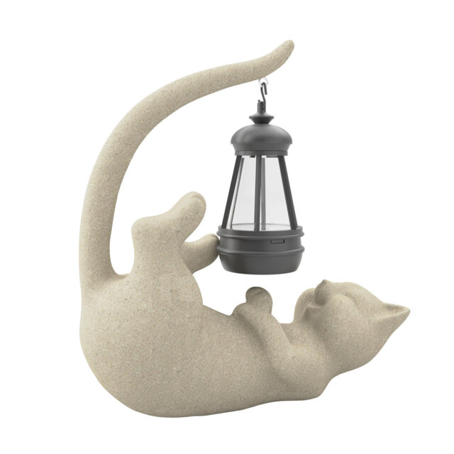Solar Powered Garden Resin Statue Lights, Waterproof Outdoor Animal ...
