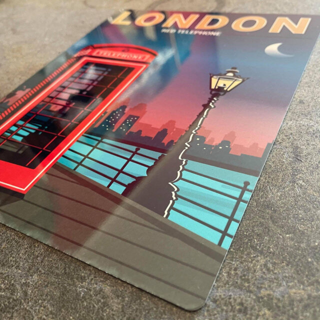 London Telephone Box - Metal Advertising Wall Sign by Wayfair ...