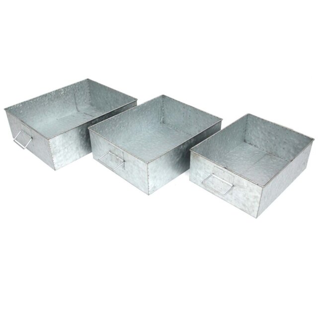 Metal 3 Piece Box Set by Wayfair | ufurnish.com