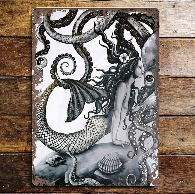 Mermaid Octopus Metal Wall Décor by Wayfair | ufurnish.com