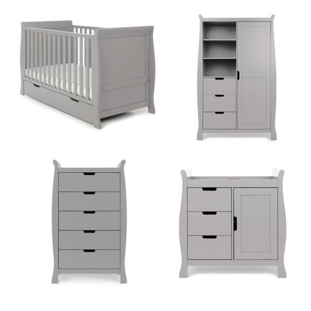Stamford Classic Sleigh 4 Piece Nursery Furniture Set by Wayfair ...