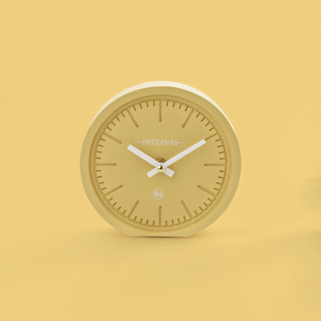 Minimalist Yellow Desk Clock by Wayfair | ufurnish.com