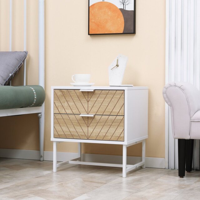 Calynne 2 Drawer Bedside Table by Wayfair | uFurnish.com