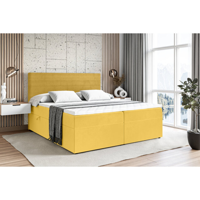 Box spring bed with bed box and topper by Wayfair | ufurnish.com