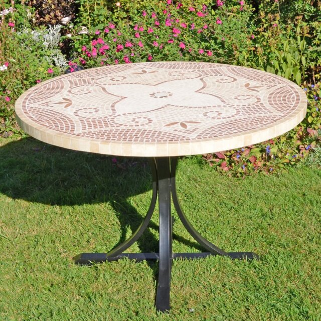PROVENCE Garden Stone Mosaic Table by Wayfair | ufurnish.com