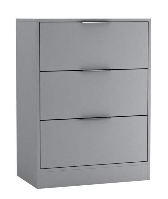 60cm Chest of 3 Drawers Compact Storage Bedside Cabinet by Wayfair ...